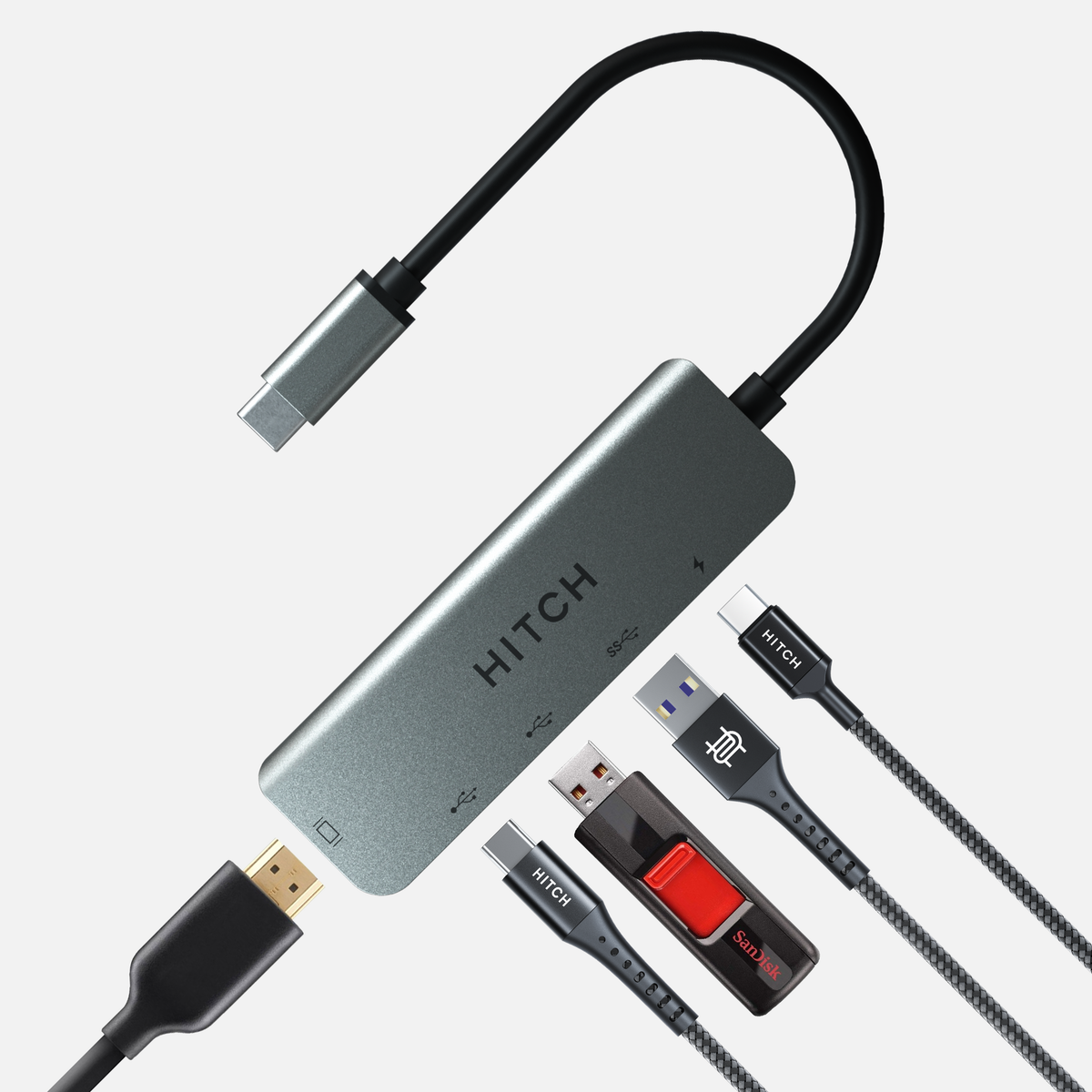 5-in-1 USB-C Pro HUB Adapter | Multiport Connectivity